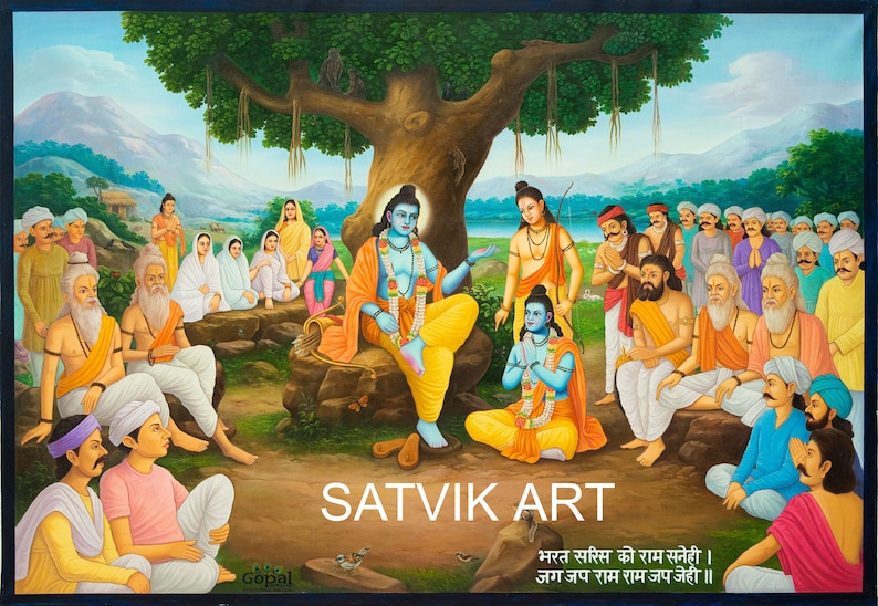 Bharat Milap – A Sacred Reunion of Lord Rama and Bharat : Rare ...