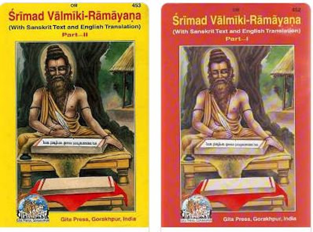 Shrimad Valmiki Ramayana With Sanskrit Text and English Translation ...