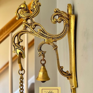 Peacock Brass Wall Bracket for Hanging Lamp or Bell,hanger,bracket,wall ...