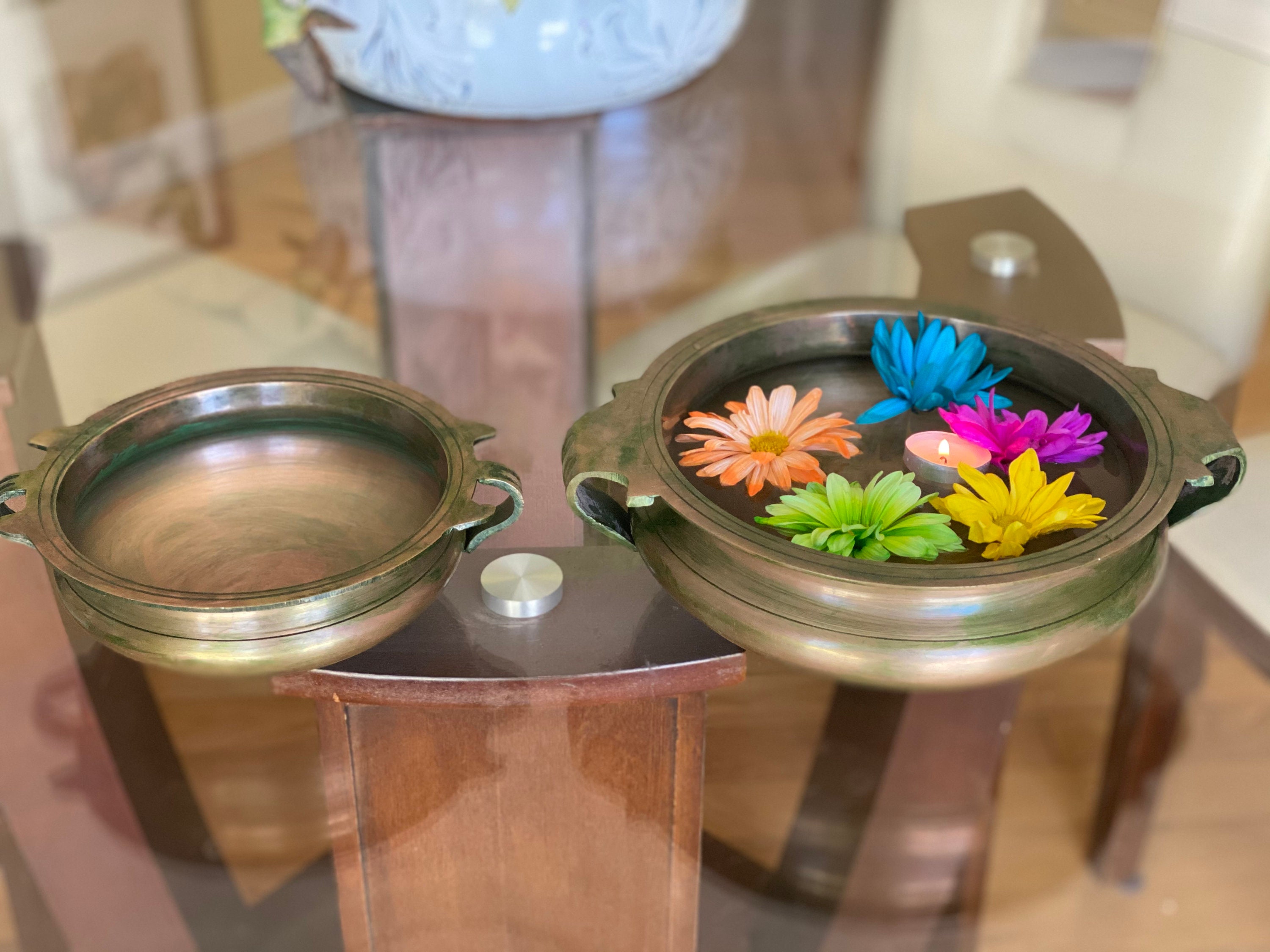 Traditional Brass Urli South Indian Cooking Utensil Home | Etsy