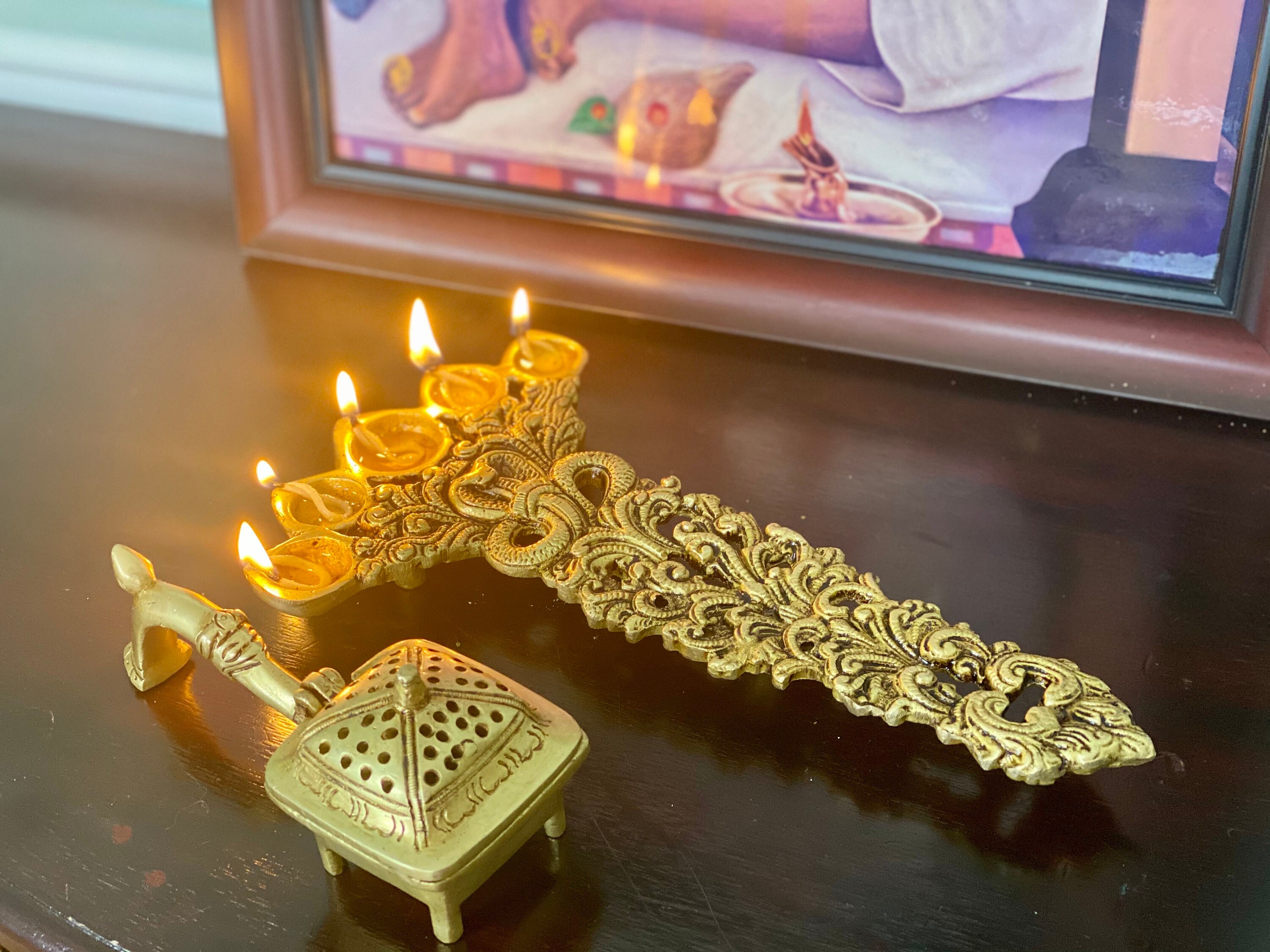 Brass Essence Holder Meditation and Prayer Accessories Yoga - Etsy