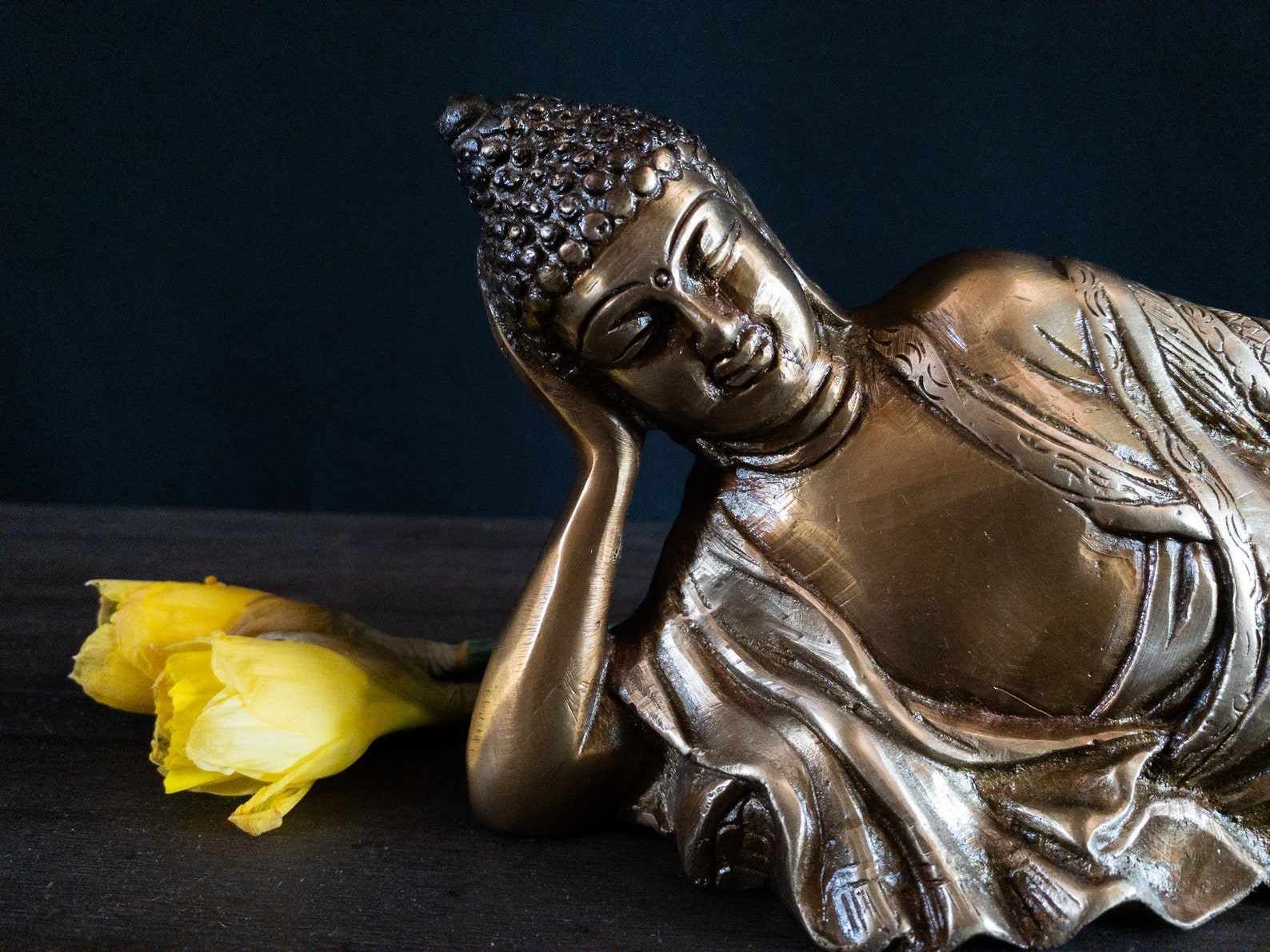 Brass Buddha Peaceful Buddha Statue Buddha Sculptures Hindu - Etsy
