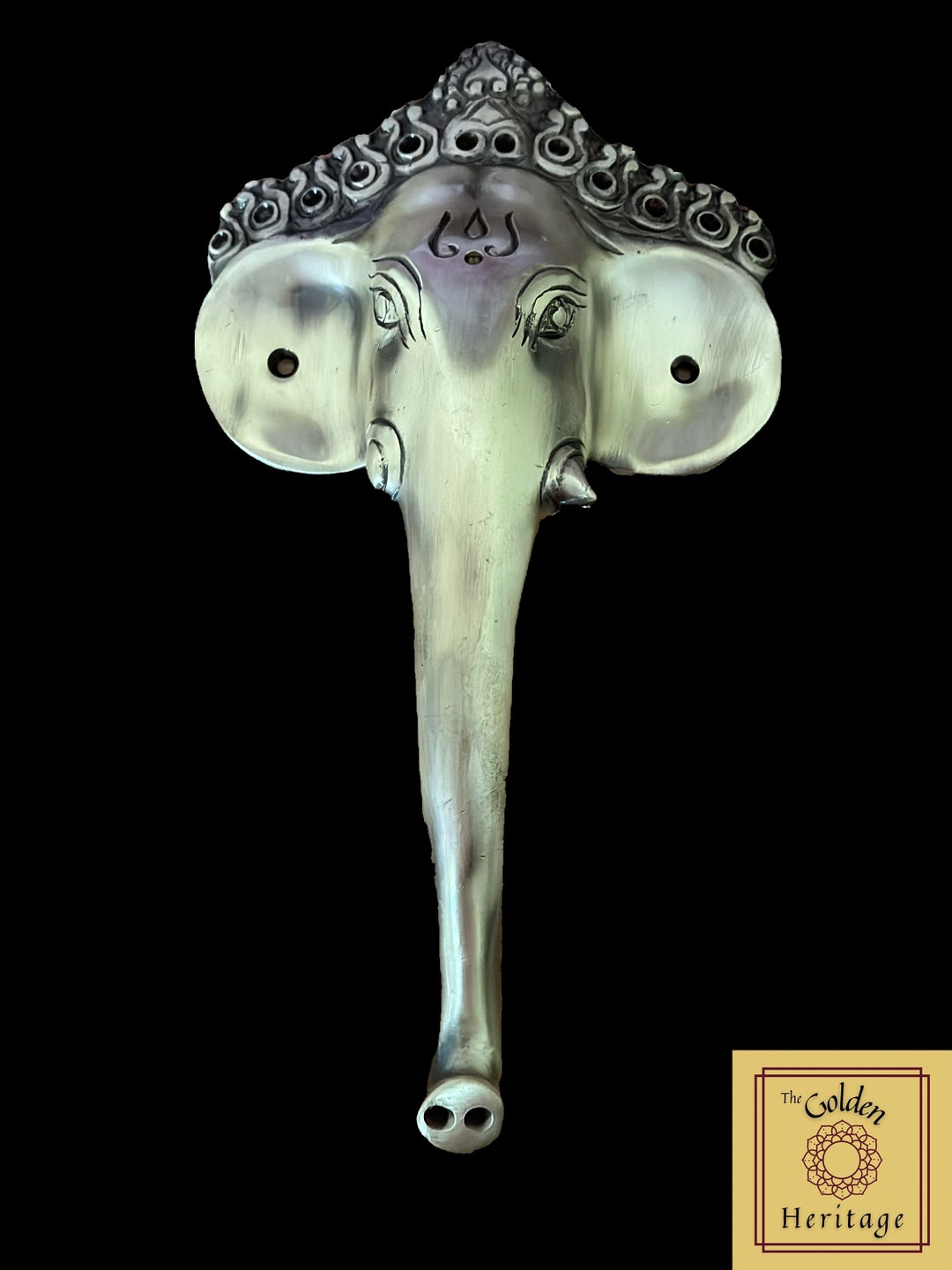 Brass Great Stunning Elephant Trunk Tusks Door Handle Grab 27cm Knob ...