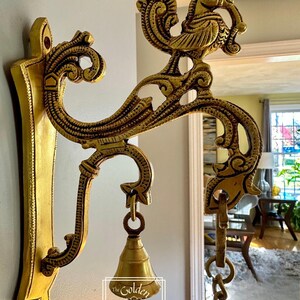 Peacock Brass Wall Bracket for Hanging Lamp or Bell, Hanger, Bracket - Etsy