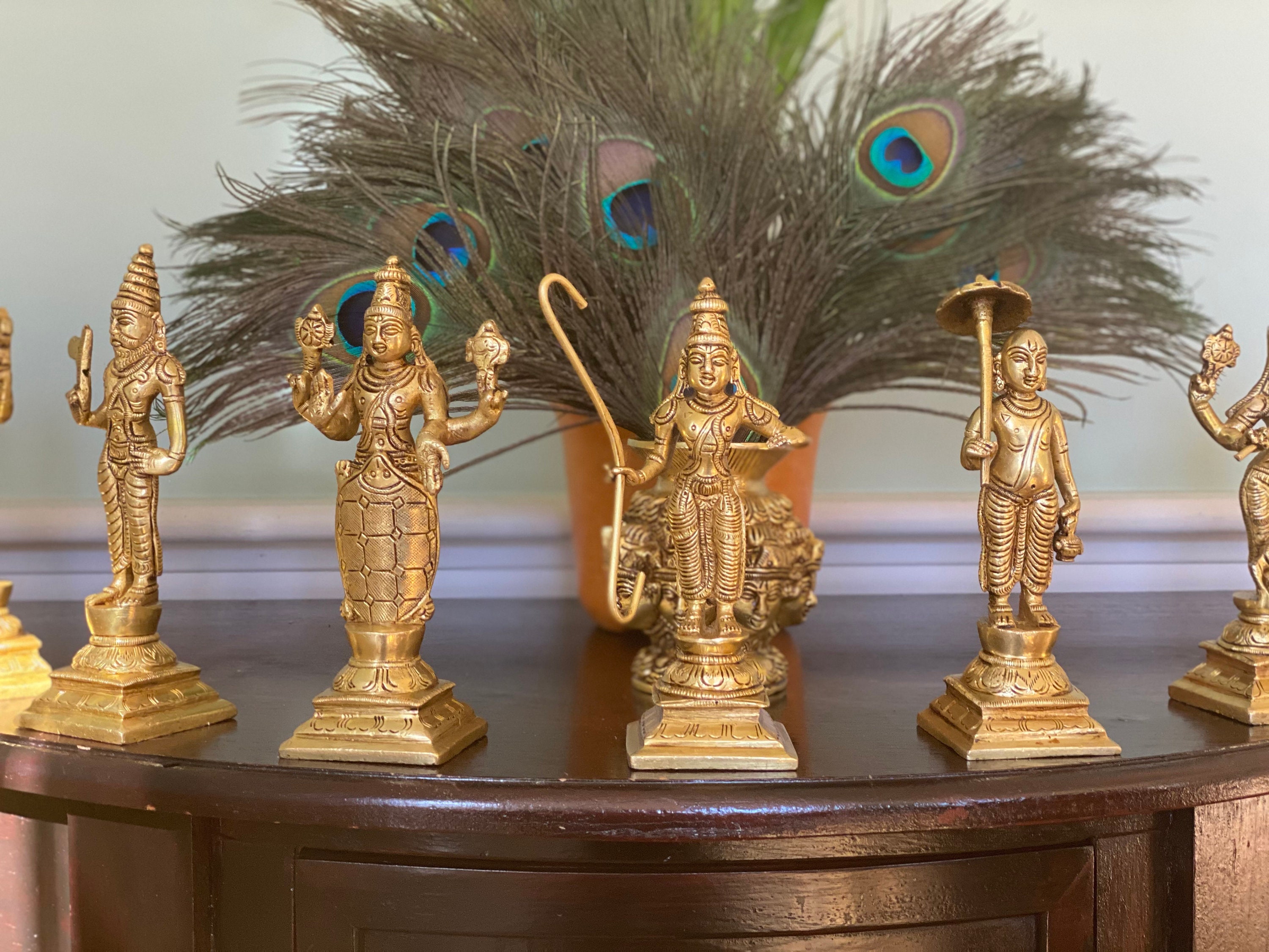 Brass Dasavatharam idols Brass Dashavtar Statue Dashavtara | Etsy