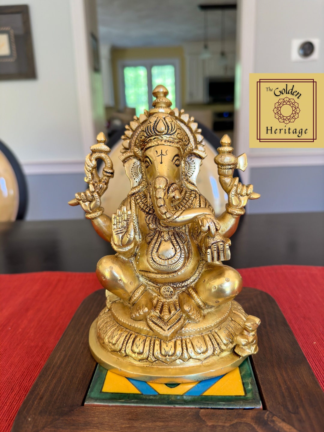 Brass Ganapathi, Vigneswaran Idol, Ganpati Murti, Entrance Door Décor ...