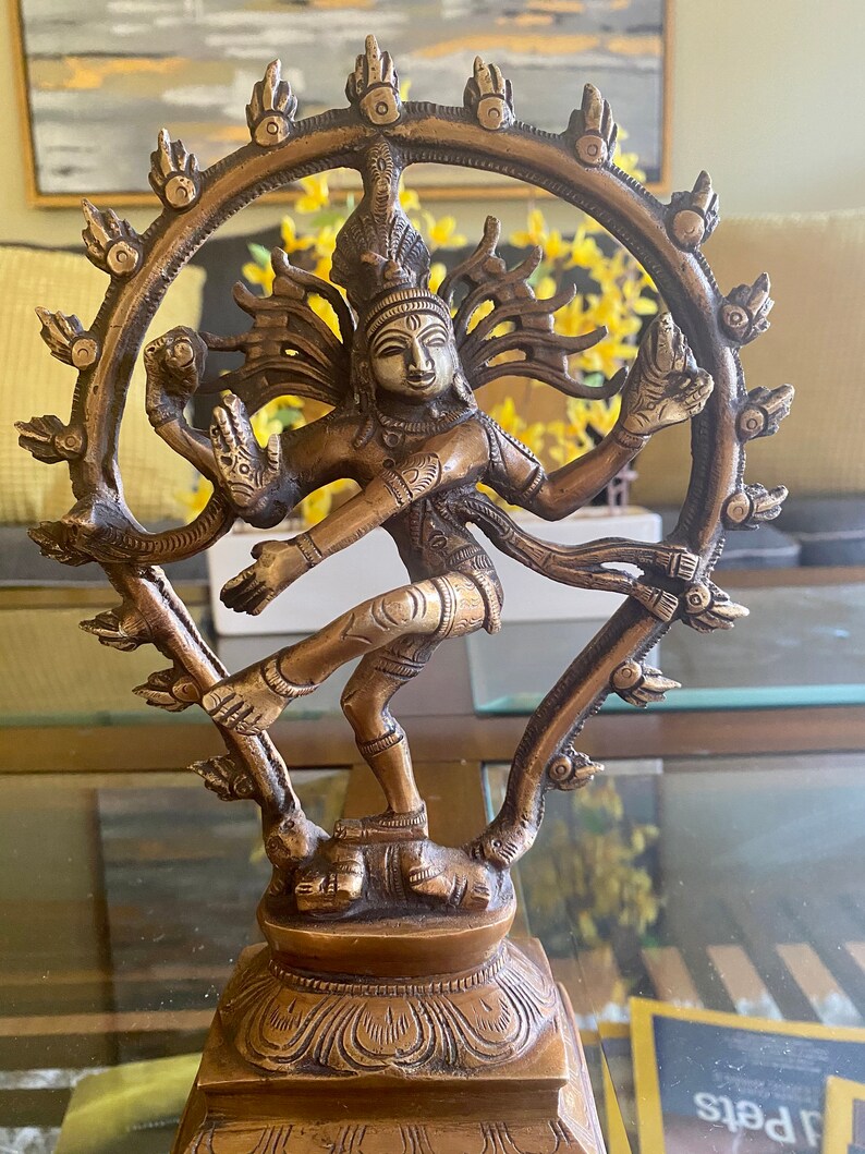 Brass Nataraja Statue Decorations Indian Art Gift Home | Etsy