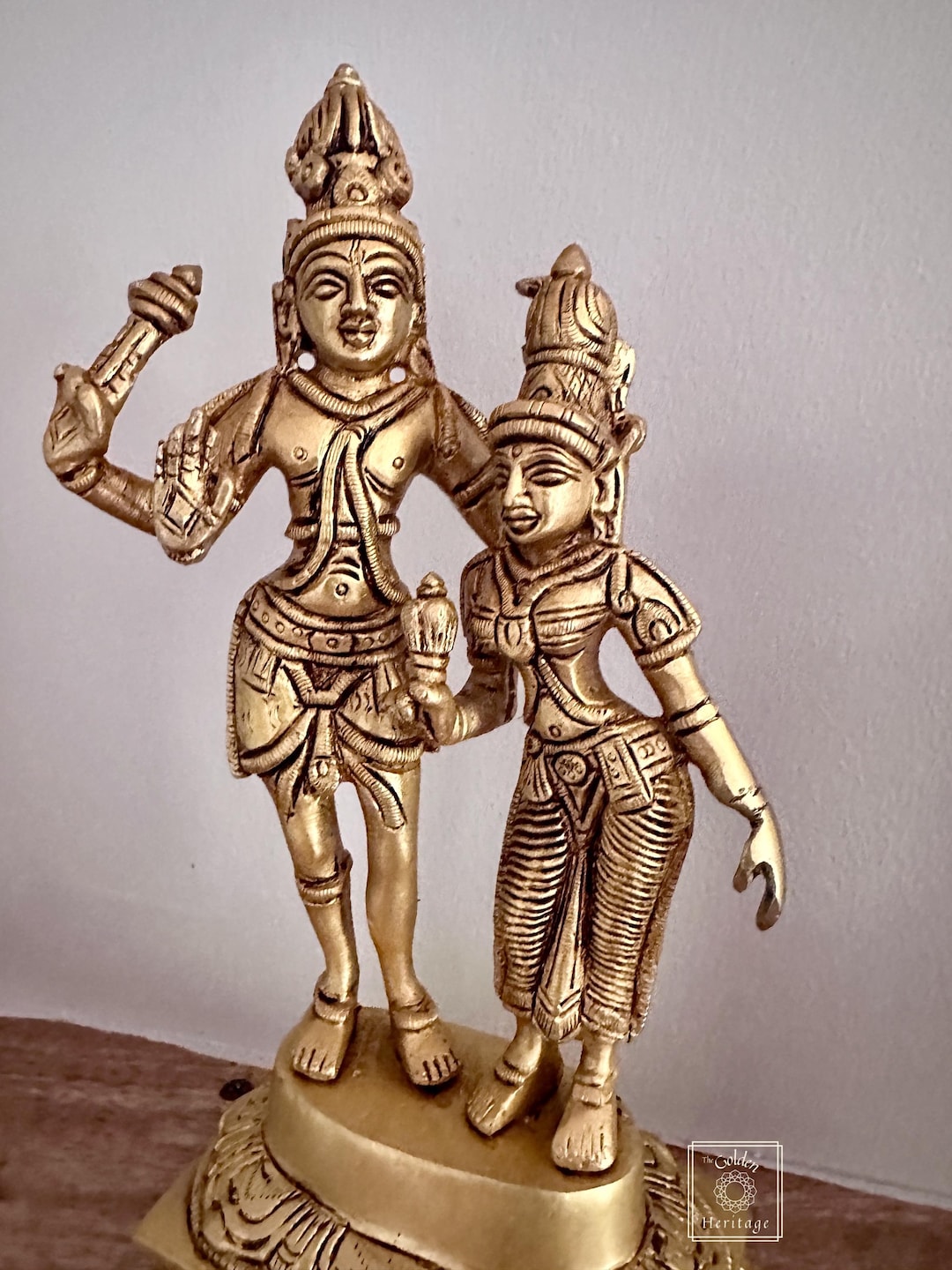 Auspicious Idol of Shiv-parvati Indian Goddess of Love & Devotion, Religious Home Décor ...
