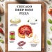 CHICAGO Deep Dish PIZZA, Digital Download, Printable, Bar, Kitchen Art ...