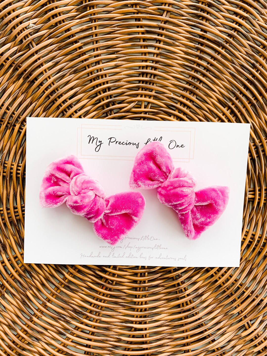 Pink Velvet, Valentines Day, Hair Knot Bows, Toddler Hair Bows, Pigtail ...