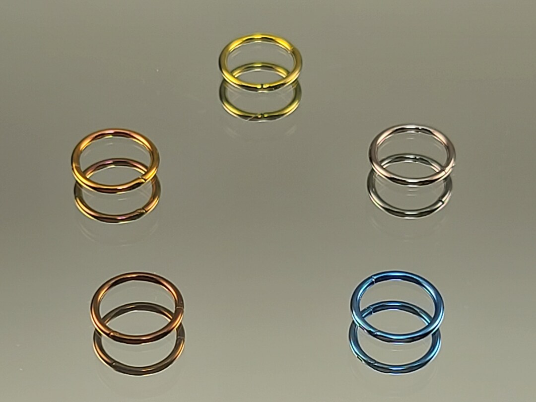 20g Titanium Hinge Clasp Hoop *choose Diameter* - Etsy