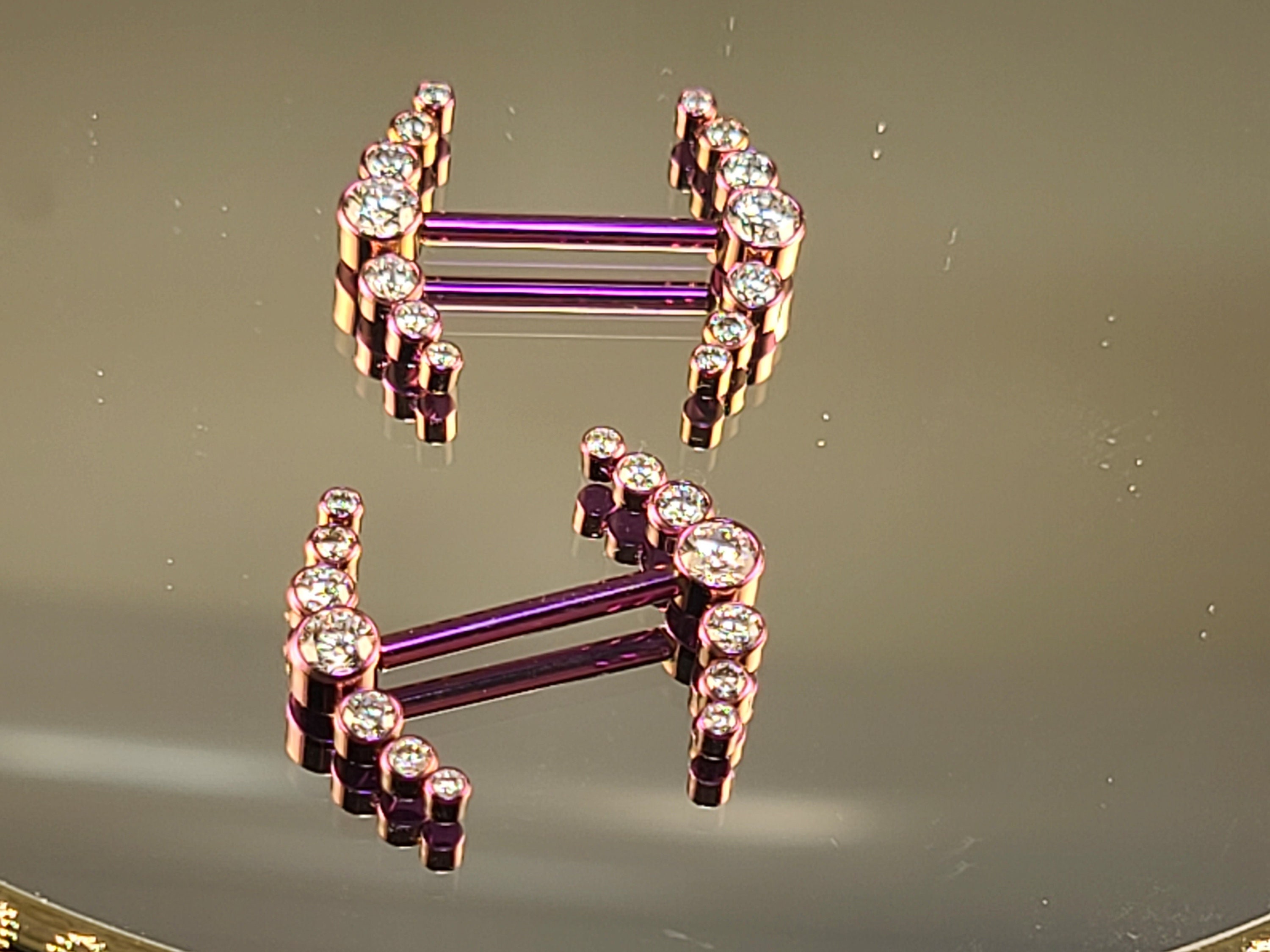 14g 1.6mm 14-gem Titanium Internal Thread Barbell 5/8 | Etsy