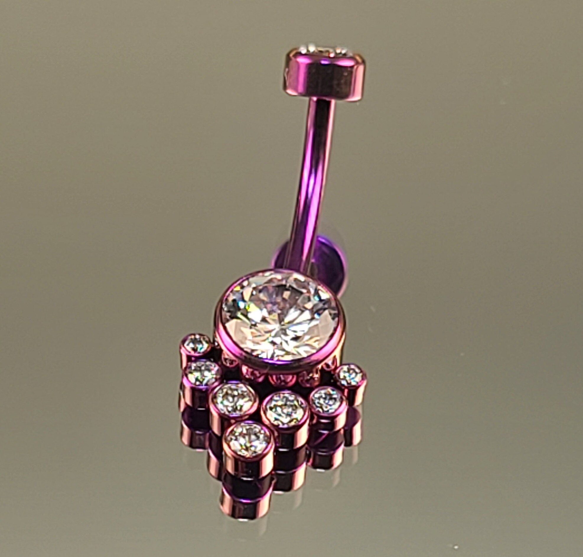 14g 1.6mm Titanium Navel Belly Ring Internal Thread | Etsy