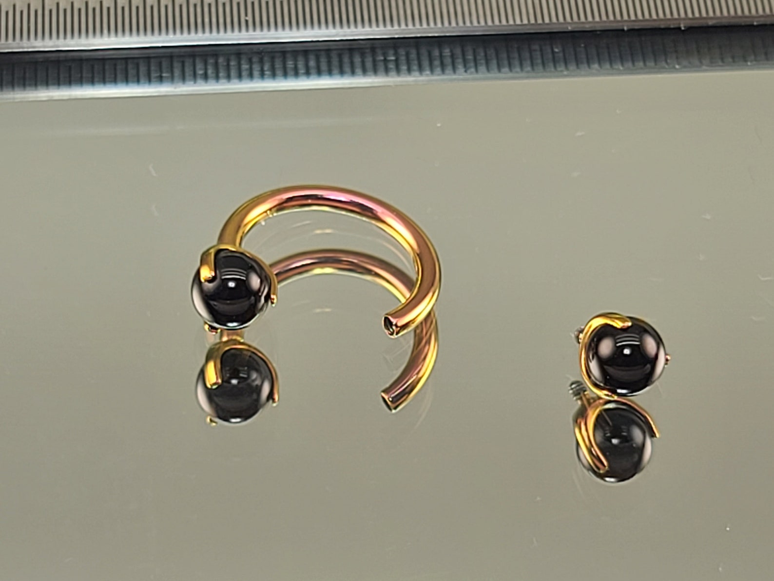14g Titanium Horseshoe Septum Ring Internally Threaded W/5mm - Etsy