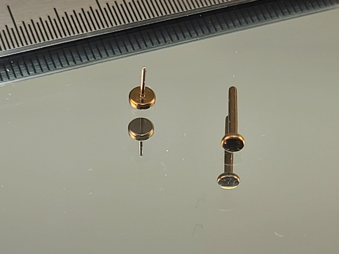 18g (1.0) Threadless Titanium Disc 3mm Top W/ Flatback in 1/4" (6mm) or ...