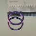 18g 7mm Titanium Hinge Clasp Hoop (7mm) Anodized Blurple Blue Purple ...