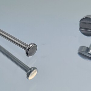 18g Titanium Threadless Screw Head Stud choose Anodized Finish choose ...