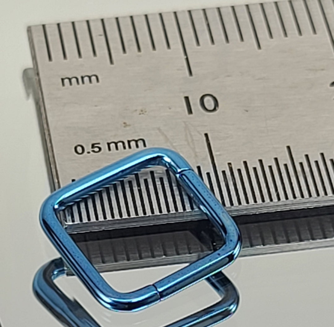 16g (1.2mm) Square Titanium Hinge Hoop Square Hinge Hoop *choose ...