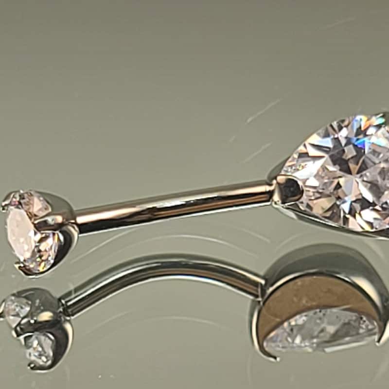 Titanium Pear Shape Ring - Etsy