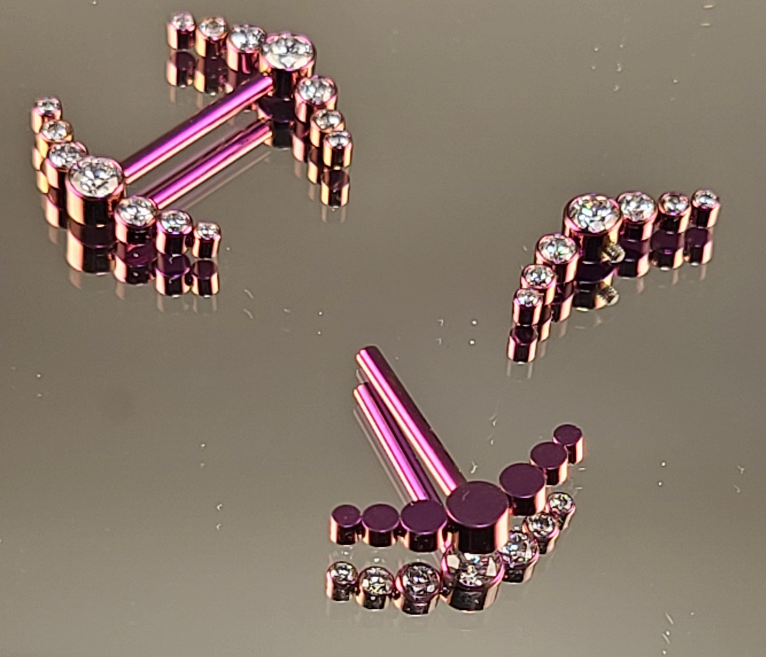 14g 1.6mm 14-gem Titanium Internal Thread Barbell 5/8 | Etsy