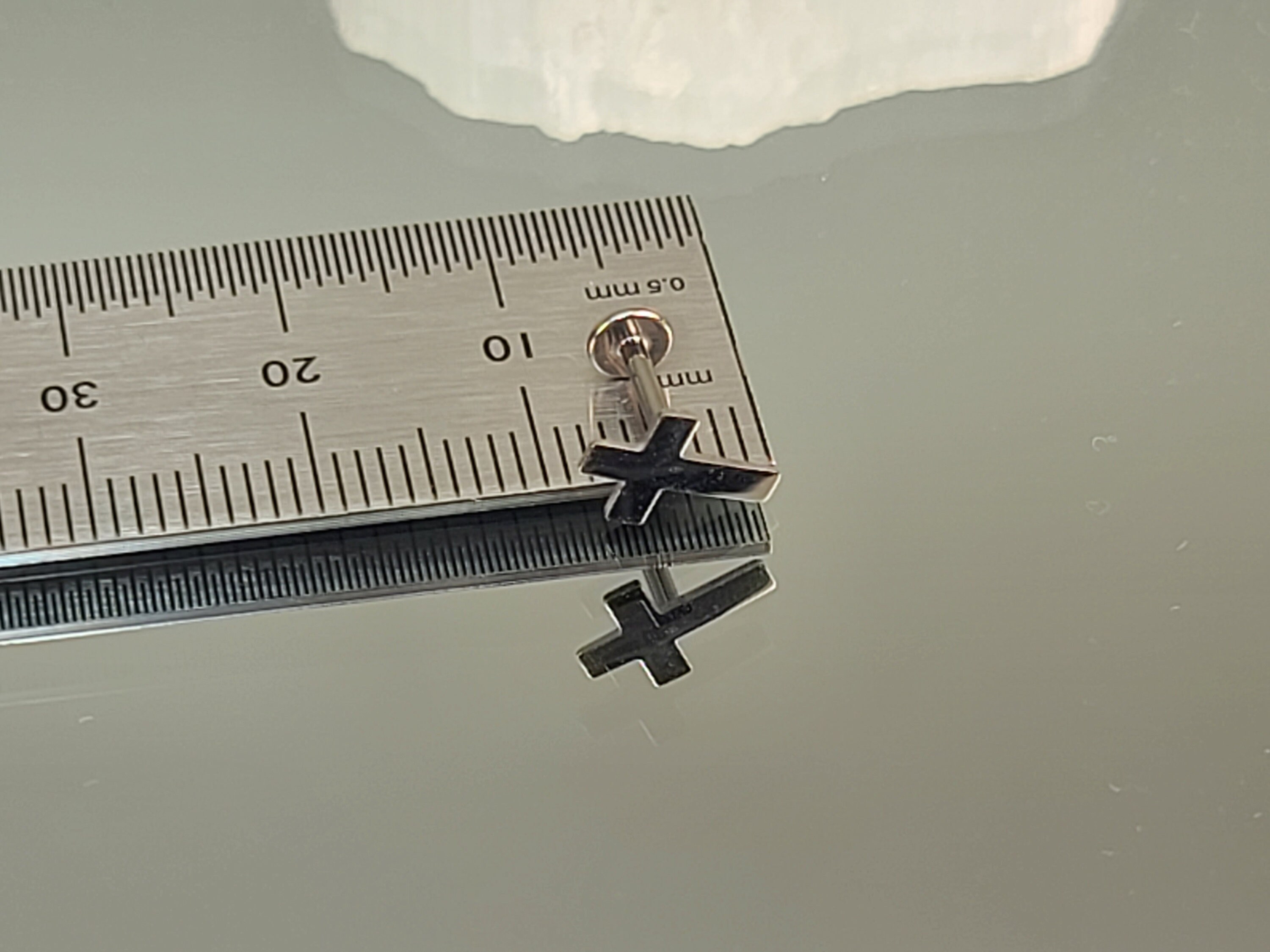 16g 1.2mm Cross Stud Titanium Internal Thread Stud W/your - Etsy UK