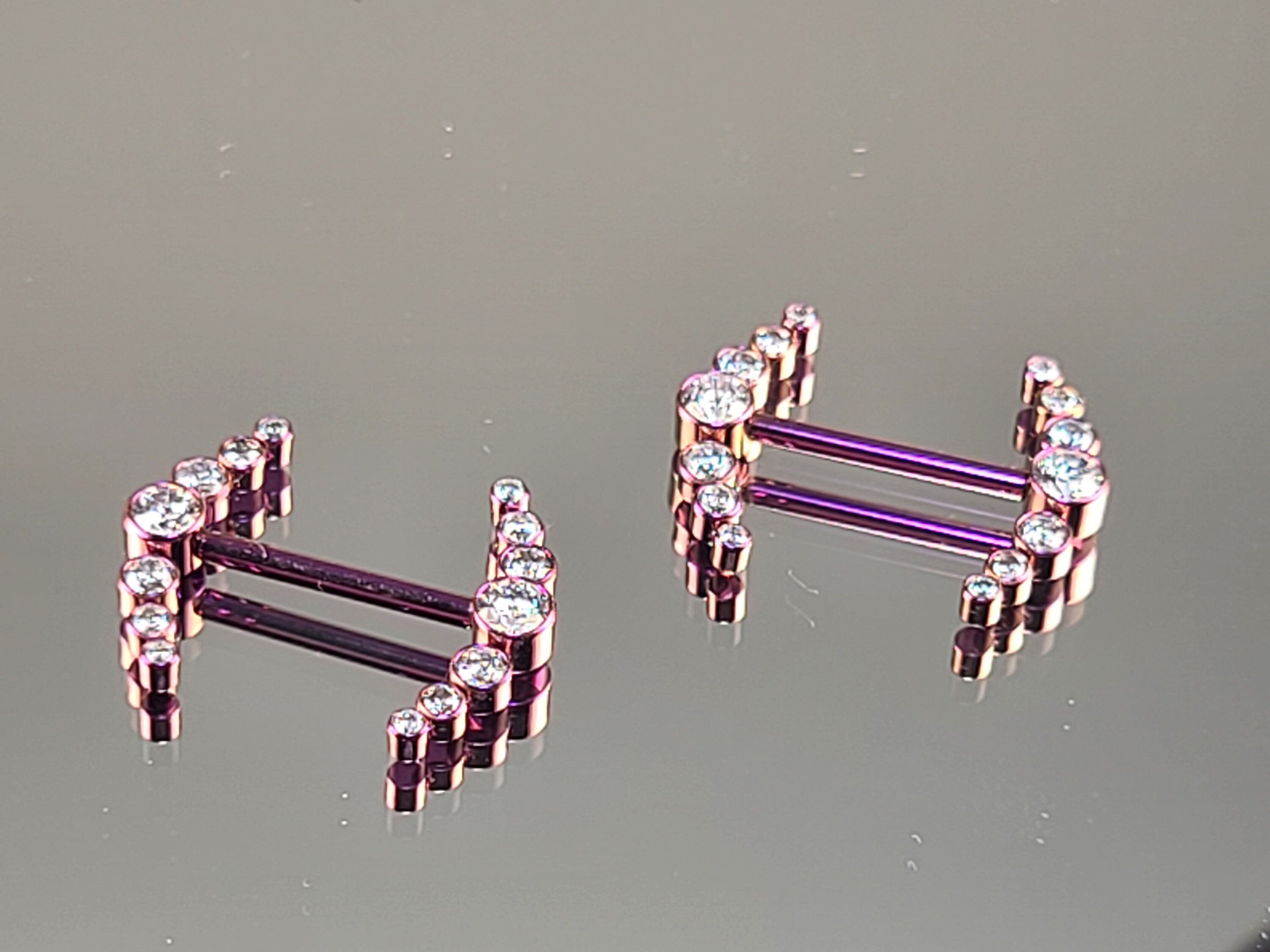 14g 1.6mm 14-gem Titanium Internal Thread Barbell 5/8 | Etsy