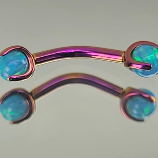 Purple Opal Vertical Labret - Etsy