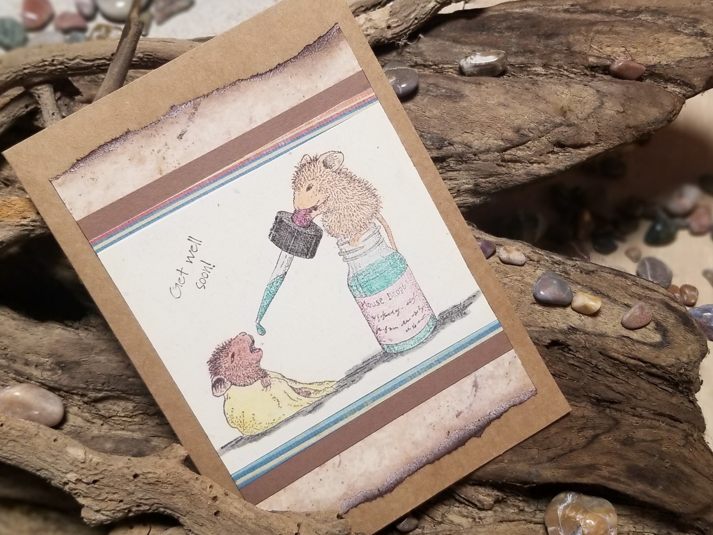 House Mouse Get Well Soon Greeting Card - Etsy