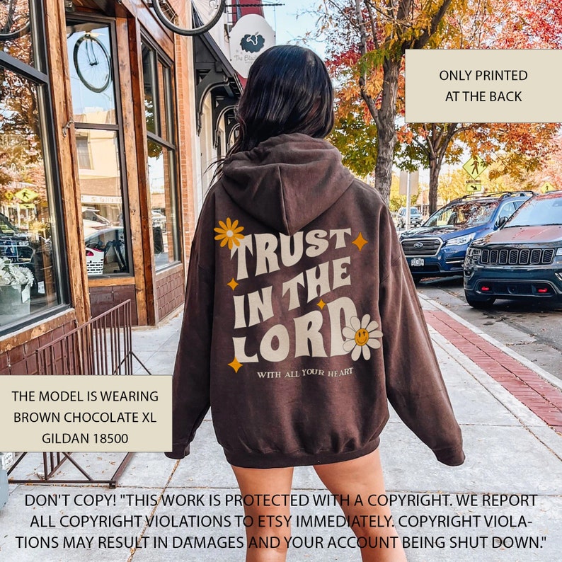 Trust in the Lord Jesus Hoodie Christian Hood Christian Merch - Etsy
