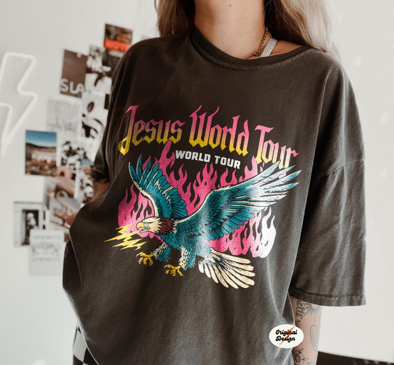 Jesus World Tour T- Shirt Jesus Christ World Tour Shirt Jesus Christ ...
