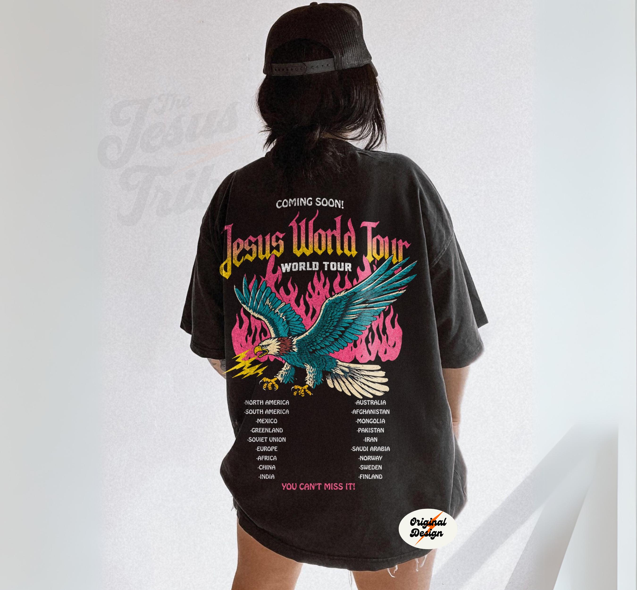 Jesus World Tour T- Shirt Jesus Christ World Tour Shirt Jesus Christ ...