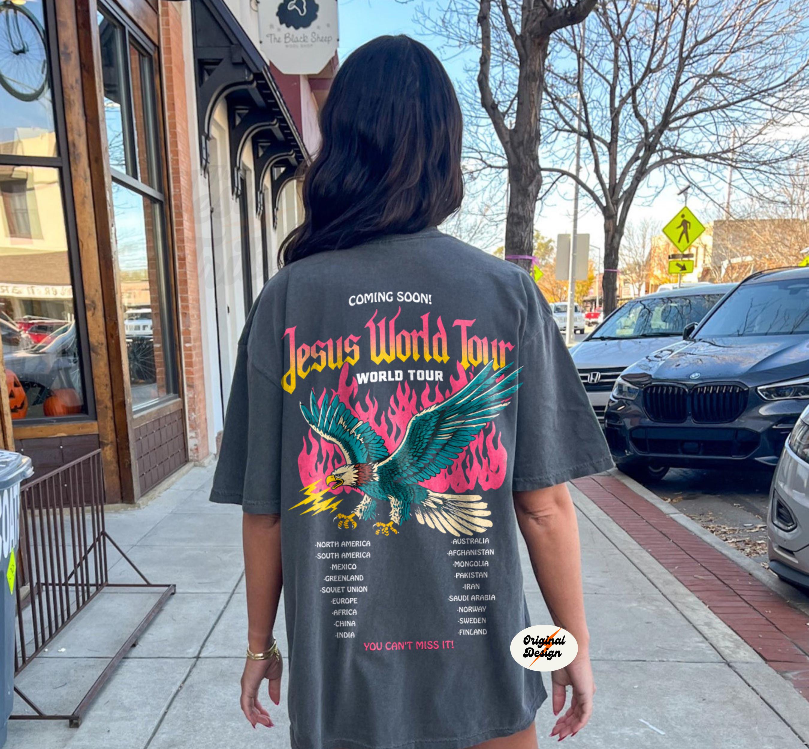 Jesus World Tour T- Shirt Jesus Christ World Tour Shirt Jesus Christ ...