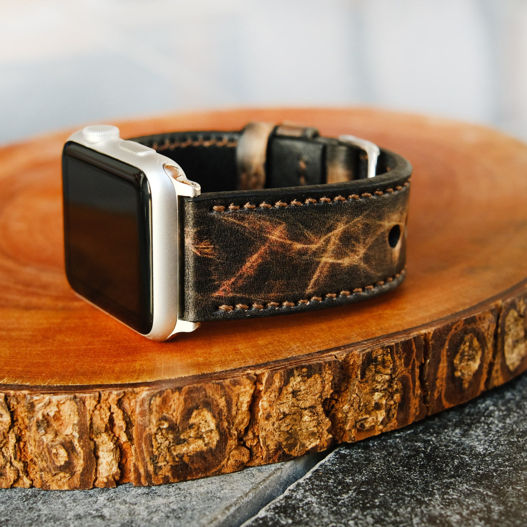Apple Watch Vintage Leather for All Series 38mm 40mm 41mm 42mm - Etsy
