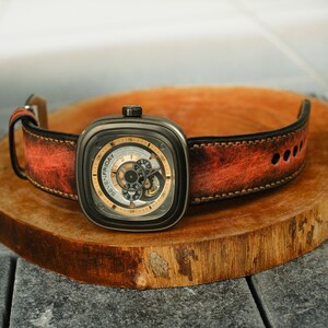 Sevenfriday Strap Brown Leather Straps 28mm Handmade Leather Straps T ...