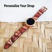 Handmade Batik Leather Galaxy Watch Band - Etsy