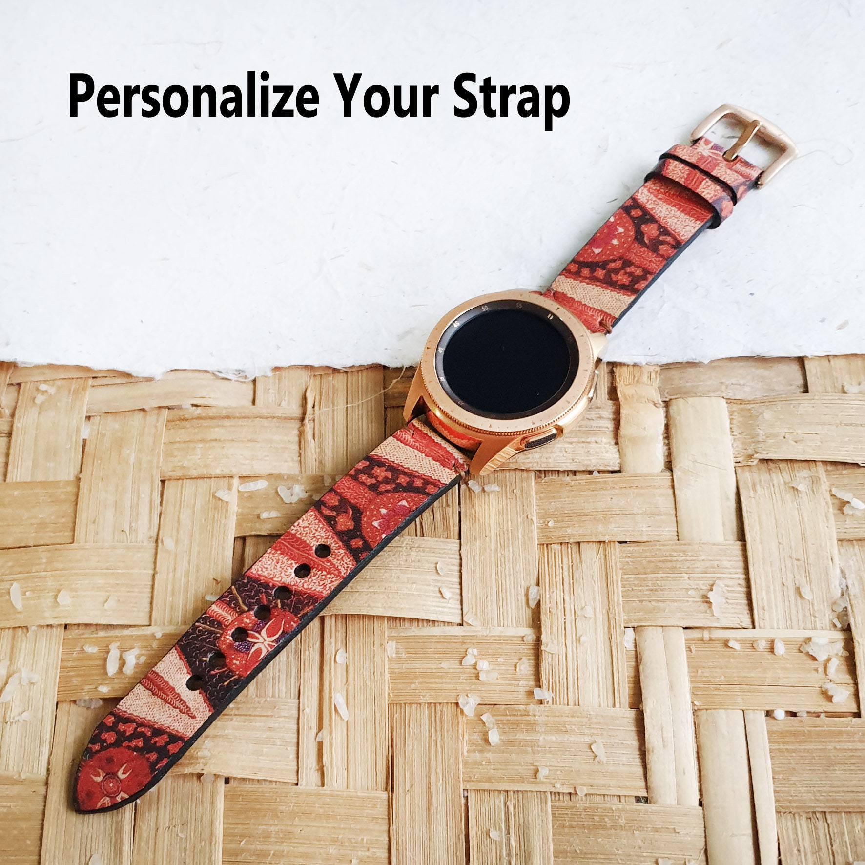 Handmade Batik Leather Galaxy Watch Band - Etsy