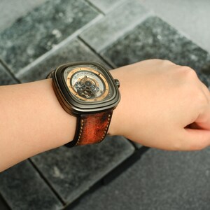 Sevenfriday Strap Brown Leather Straps 28mm Handmade Leather Straps T ...