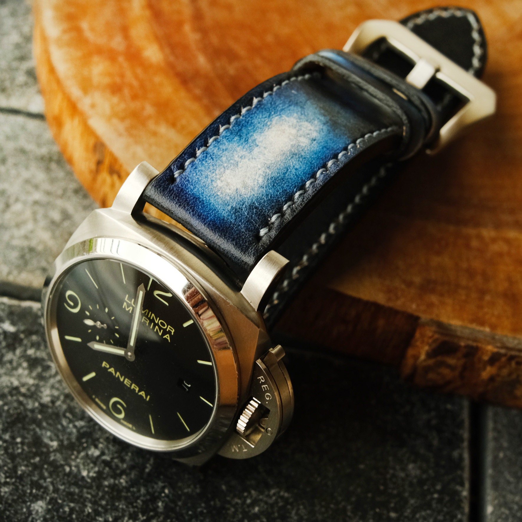 Panerai Strap Panerai Watch Band for Officine Panerai Luminor Marina ...