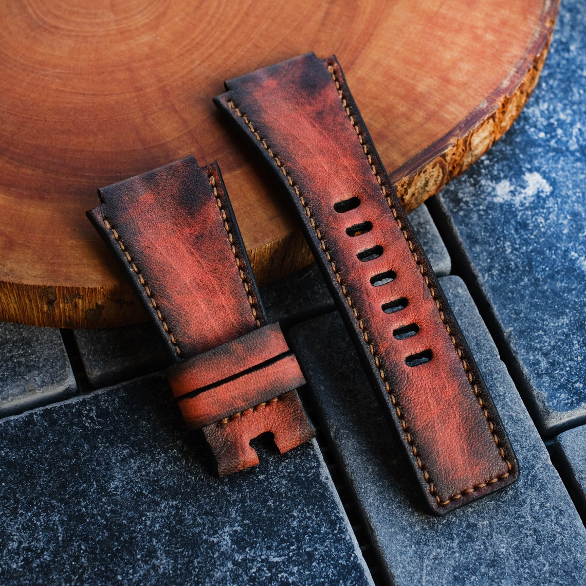 Bell and ross leather straps handmade leather straps for BR 01 | Etsy