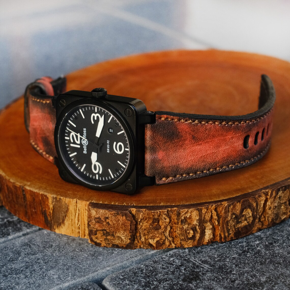 Bell and ross leather straps handmade leather straps for BR 01 | Etsy