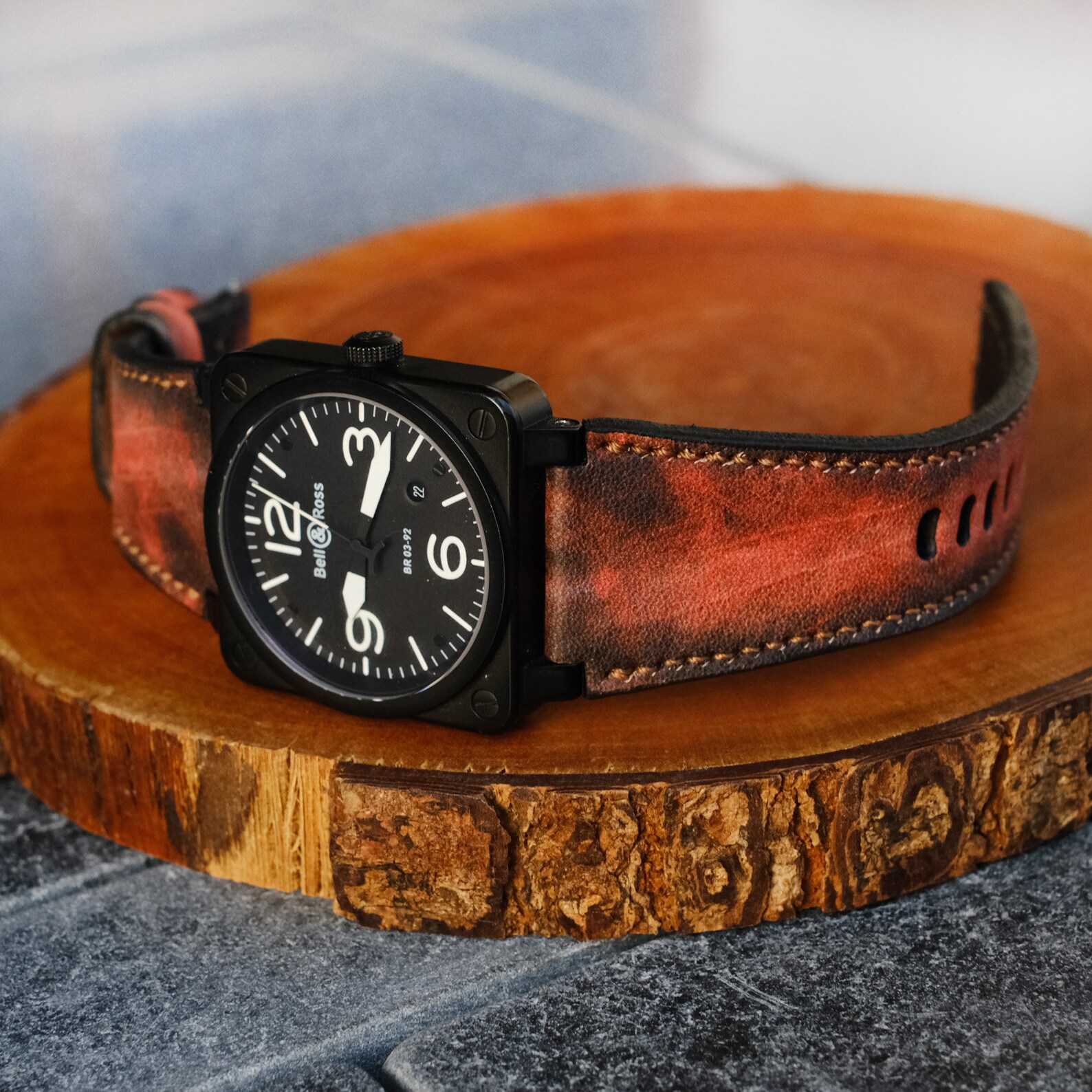 Bell and ross leather straps handmade leather straps for BR 01 | Etsy