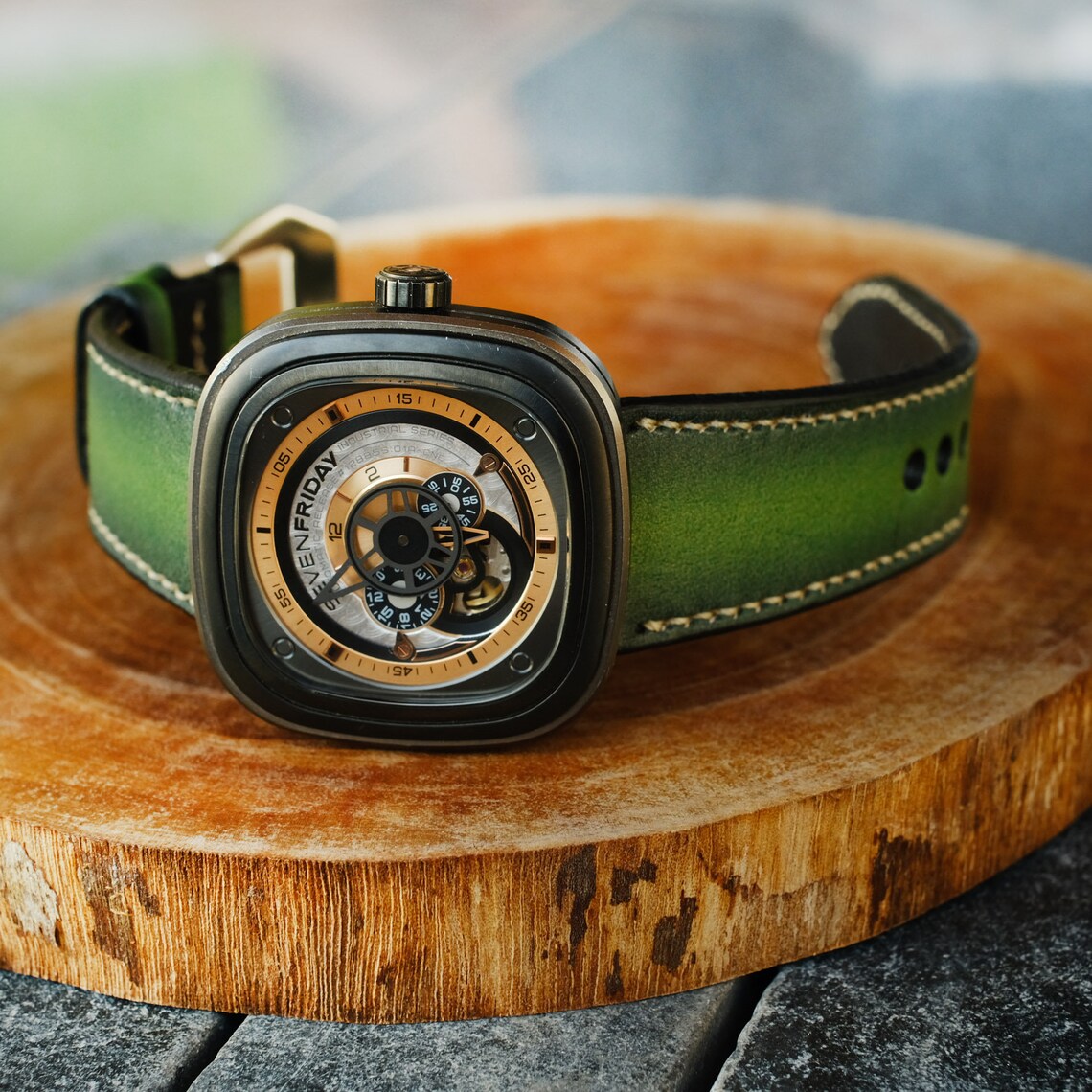 Sevenfriday Watch Green Leather Straps 26mm 28mm Handmade - Etsy