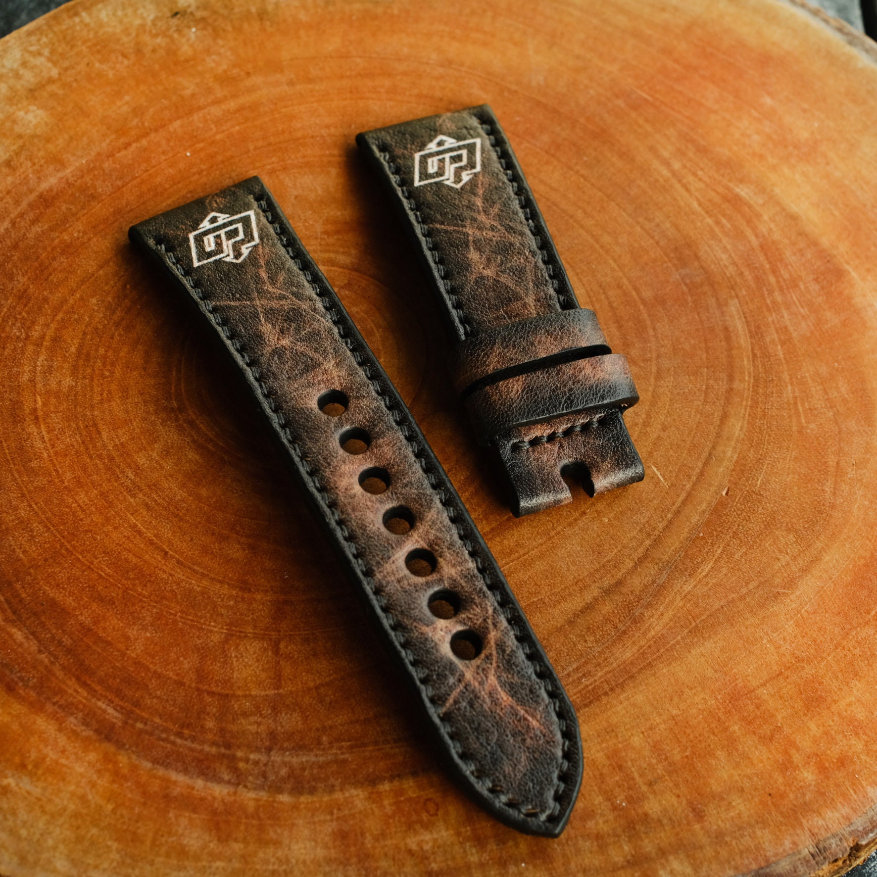Handgefertigte Panerai Uhrenarmband aus Leder, Luminor Marina Radiomir ...