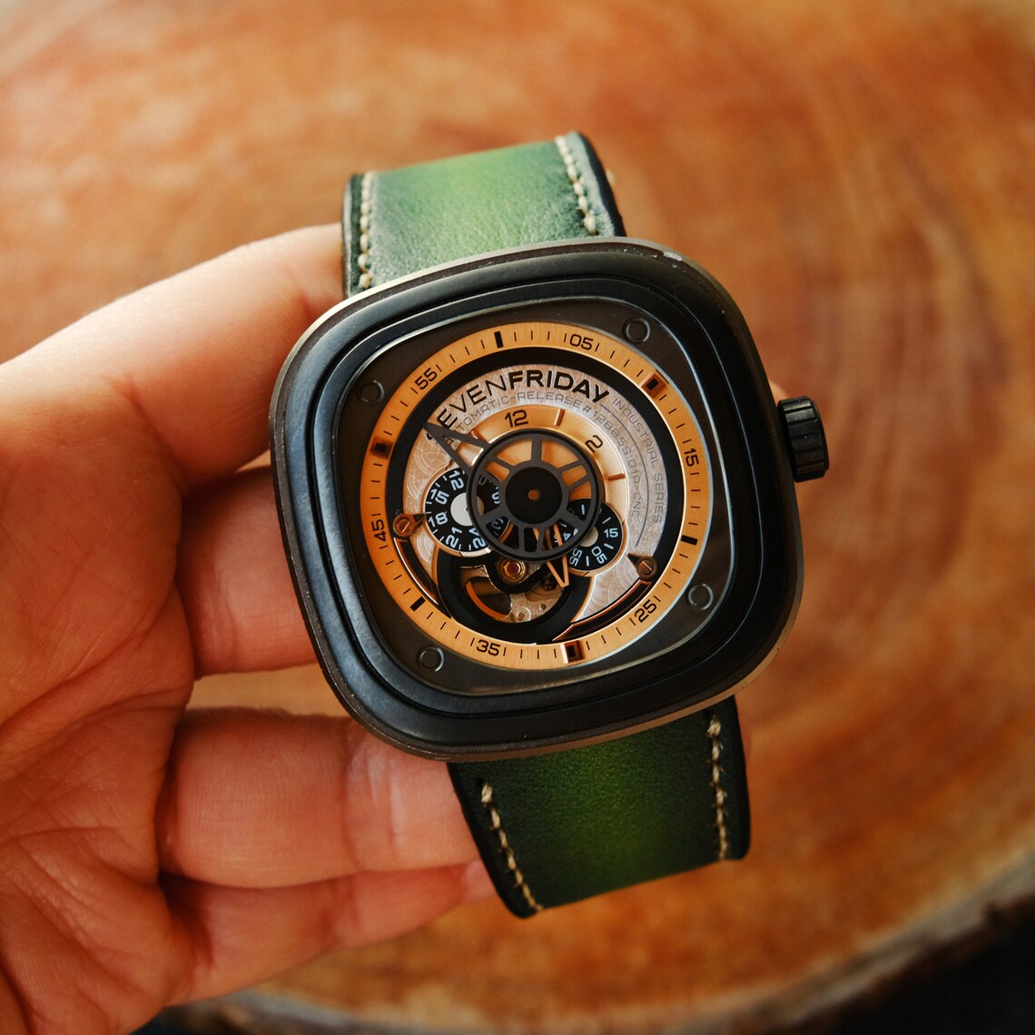 Sevenfriday Watch Green Leather Straps 26mm 28mm Handmade - Etsy