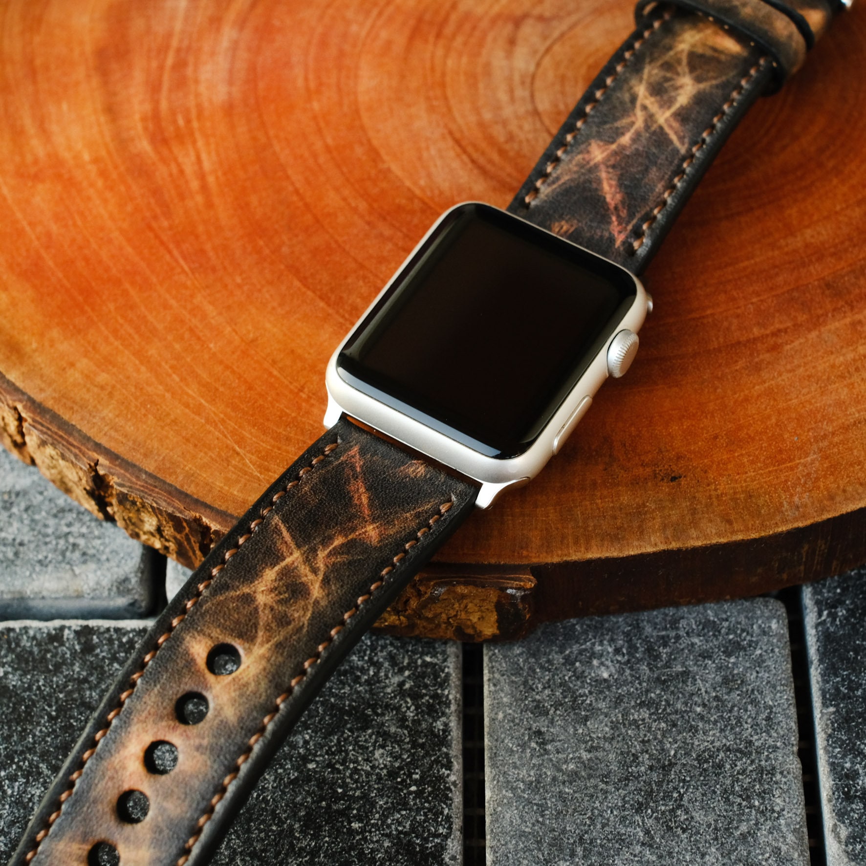 Apple Watch Vintage Leather for All Series 38mm 40mm 41mm 42mm - Etsy