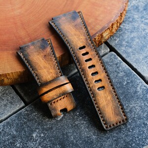 Bell and Ross Straps Handmade Leather Straps for BR 01 BR 03 Br 02 BR S ...