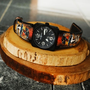 Bell and Ross Straps Handmade Leather Straps for BR 01 BR 03 Br 02 BR S ...