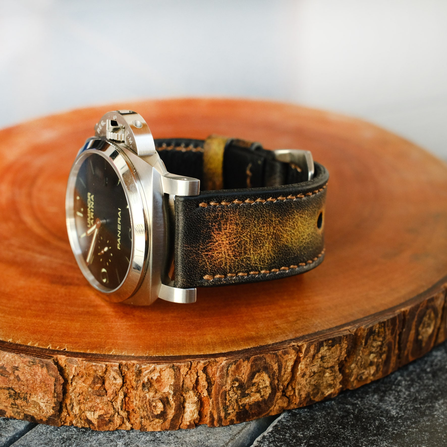 Panerai Leather Strap Panerai Watch Band for Officine Panerai | Etsy