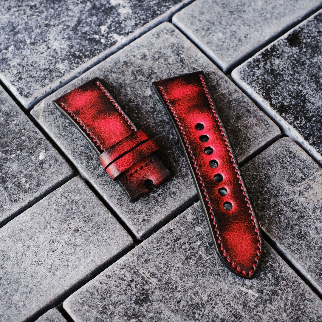 20mm Watch 18mm Watch Band Custom Size Handmade Leather Straps - Etsy