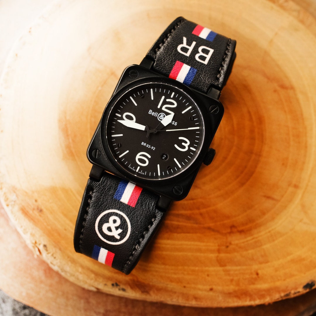 Bell and Ross Straps Handmade Leather Straps for BR 01 BR 03 Br 02 BR S ...